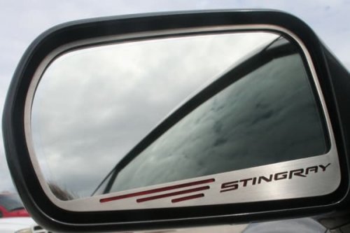 C7 Corvette Side Mirror Trim w/STINGRAY Lettering - SouthernCarParts.com
