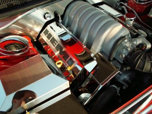 2008-2014 Dodge Challenger Stainless Engine Harness Cover ...