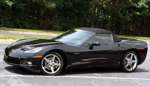 C6 2005-2013 Corvette Convertible Top in Black Original Twillfast ...