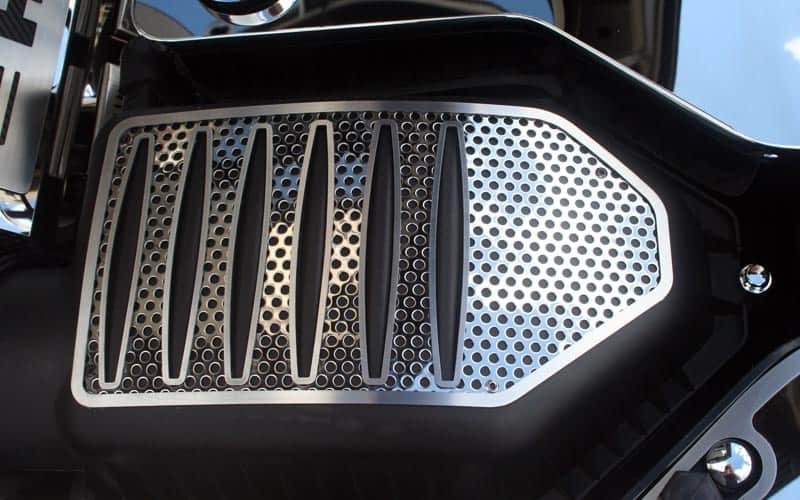 Challenger R/T Perforated Stainless Air Box Cover - SouthernCarParts.com