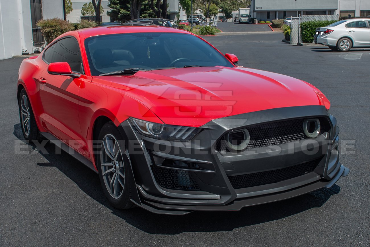 2015-2017 Ford Mustang GT500 Conversion Front Bumper Upgrade Kit ...