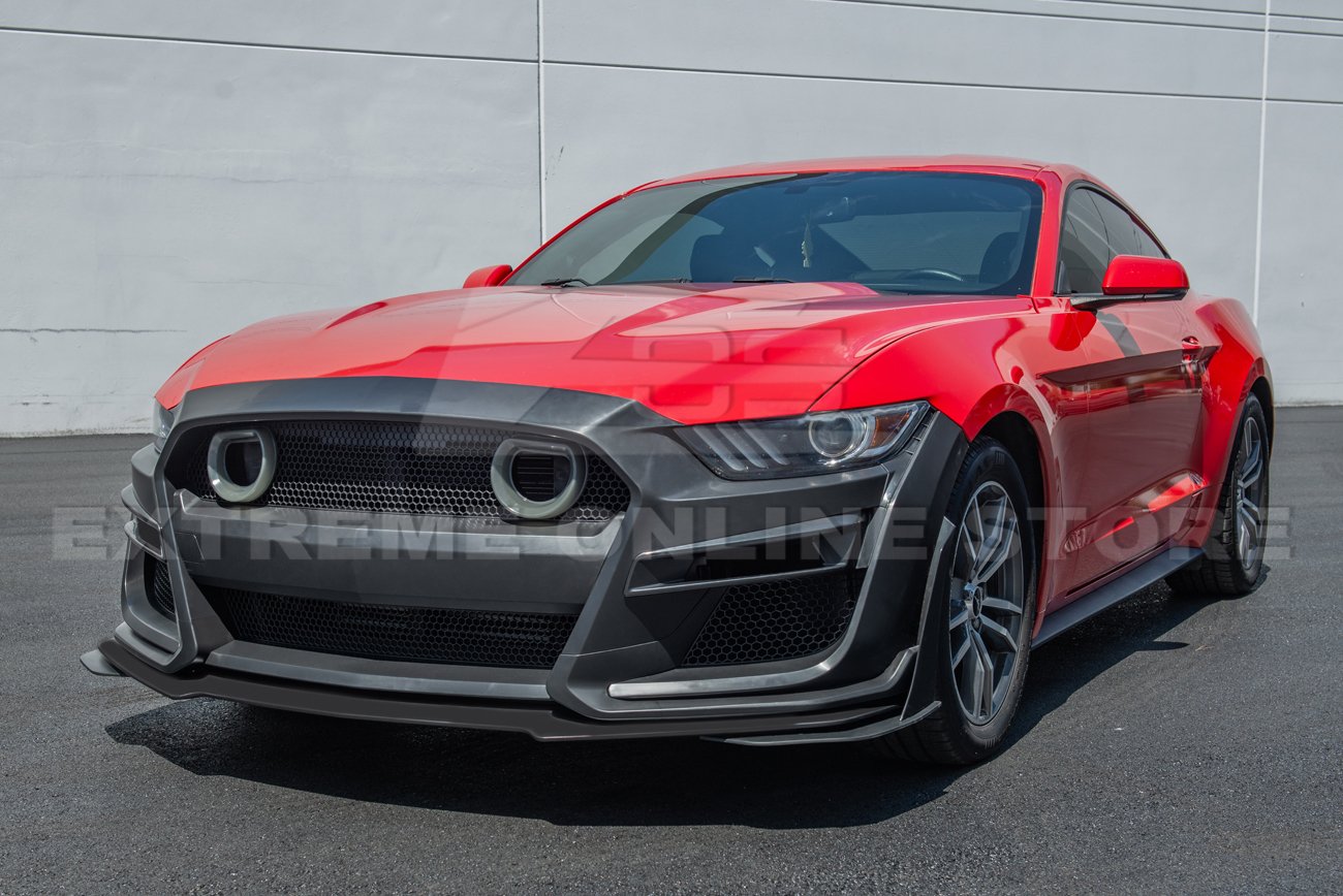 2015-2017 Ford Mustang GT500 Conversion Front Bumper Upgrade Kit ...
