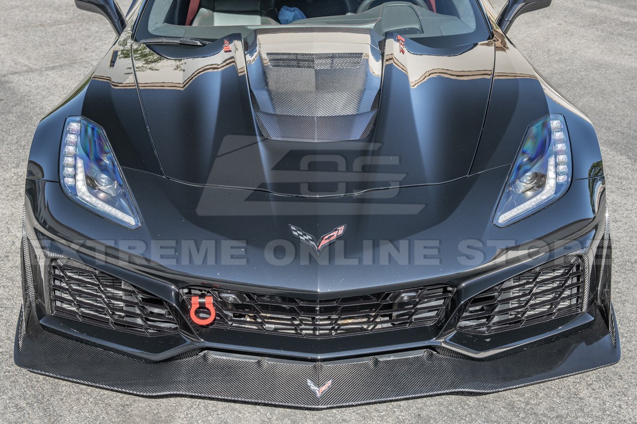 2019 C7 Corvette ZR1 Carbon Fiber Hood Cowl Louver Cover ...