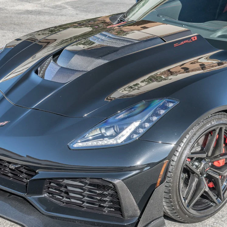 2019 C7 Corvette ZR1 Carbon Fiber Hood Cowl Louver Cover ...