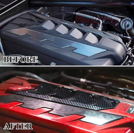 2020-2023 Corvette C8 Carbon Fiber Engine Cover Trim Panel ...