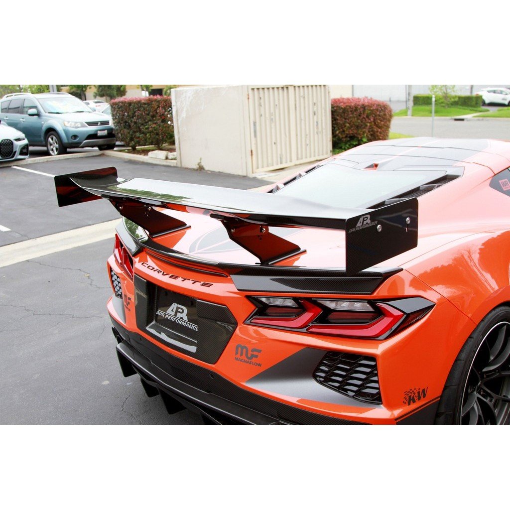 2020-2023 Corvette C8 APR Carbon Fiber GTO-500 74" Adjustable Wing w/o ...