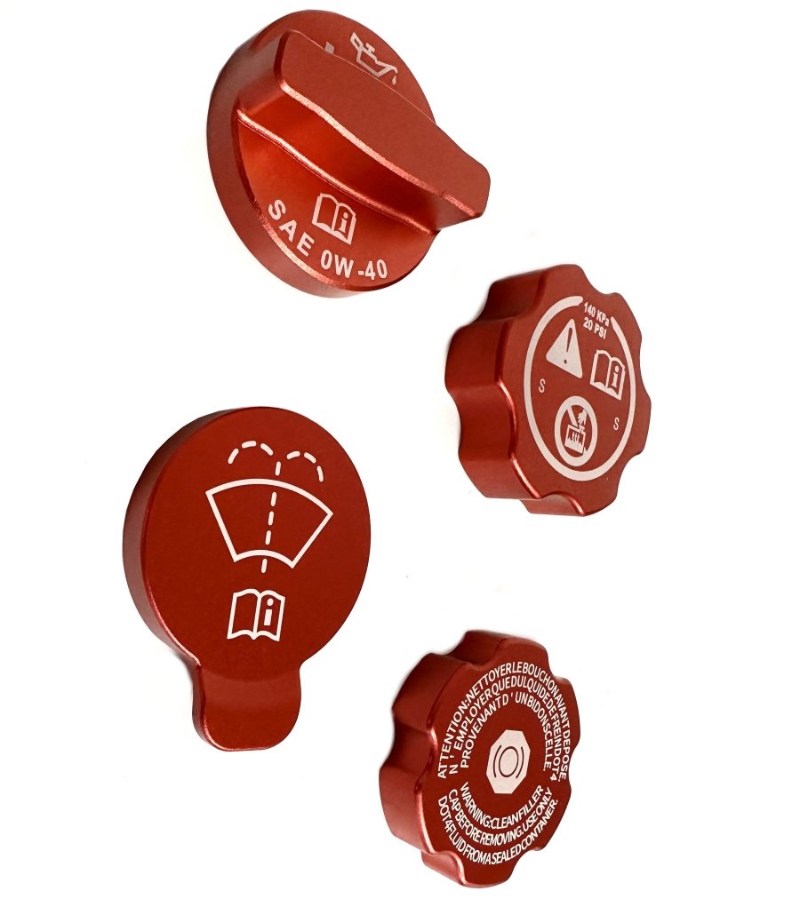 2020-2024 Corvette C8 Aluminum Alloy Engine Caps