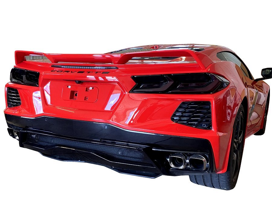 2020-2023 C8 Corvette Molded Acrylic Tail light Blackouts Lens Package ...