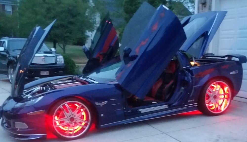 Illuminated Led Wheel Rings C7WHLLED For 2014-2019 C7 Corvette ...